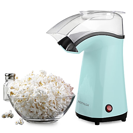 Nostalgia 16 Cup Air Pop Popcorn Maker Aqua - Office Depot