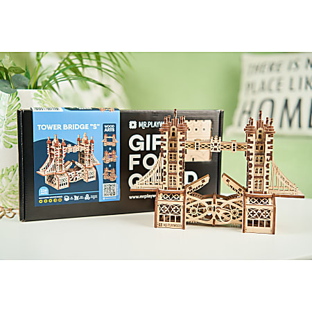 Mr.PLAYWOOD Tower Bridge S 3D Wooden STEM Model - Office Depot