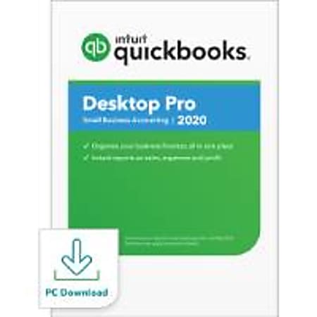 Intuit QuickBooks Desktop Pro 2020 1 User Windows Download - Office Depot