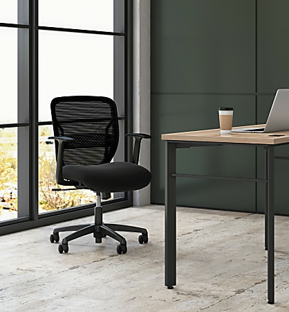 HON Gateway Fixed Arms Task Chair Black - Office Depot