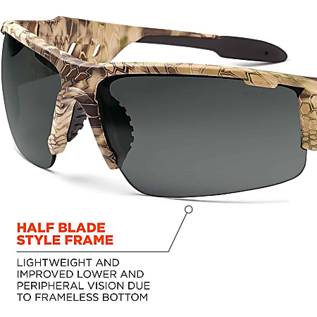 Ergodyne Skullerz Safety Glasses Dagr Kryptek Highlander Frame Smoke ...