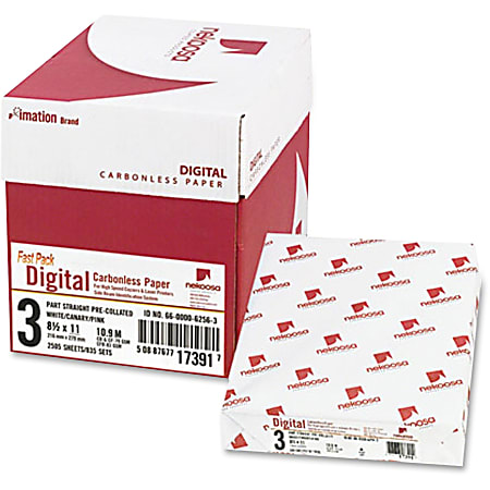 Nekoosa Printer Carbonless 3 Part Copy Paper 5 Reams WhiteCanaryPink ...