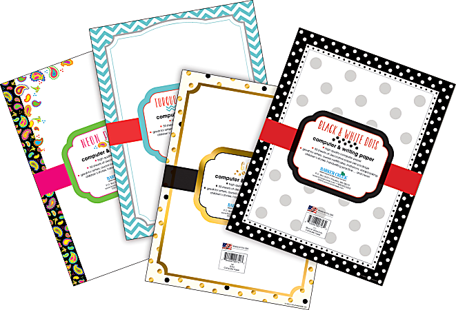 Barker Creek Paper Set 8 12 x 11 Now Were Stylin Pack Of 200 Sheets ...