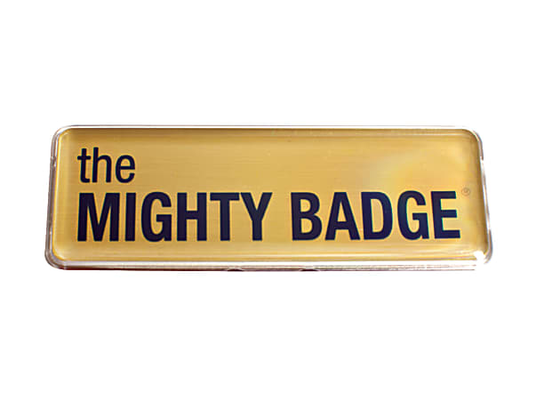 The Mighty Badge Reusable Name Badge System 1 x 3 Inkjet Printer ...