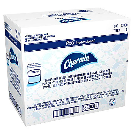 Charmin For Commercial Use Toilet Paper Individually Wrapped 2 Ply ...