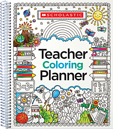 Scholastic Teacher Coloring Planner, 9" x 11"