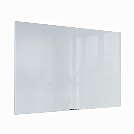 U Brands Floating Non Magnetic Glass Dry Erase Board 72 X 48 White ...