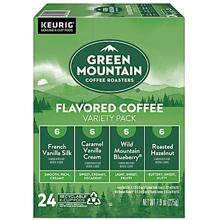 Green Mountain Coffee Roasters Flavored Coffee Variety Pack Keurig ...