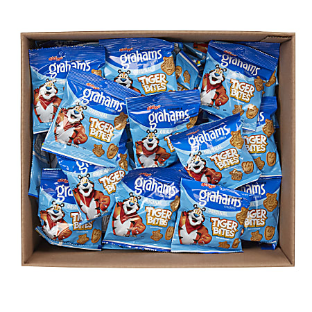 Kelloggs Grahams Tiger Bites 1 Oz Box Of 150 Pouches - Office Depot