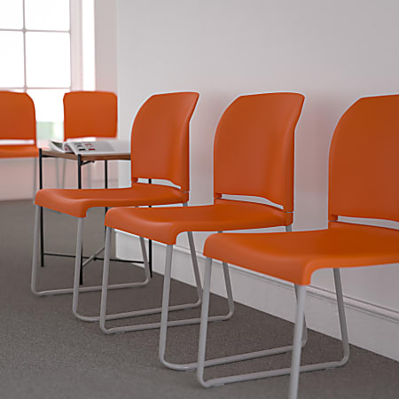Flash Furniture HERCULES Series Full Back Contoured Stacking Chair With ...