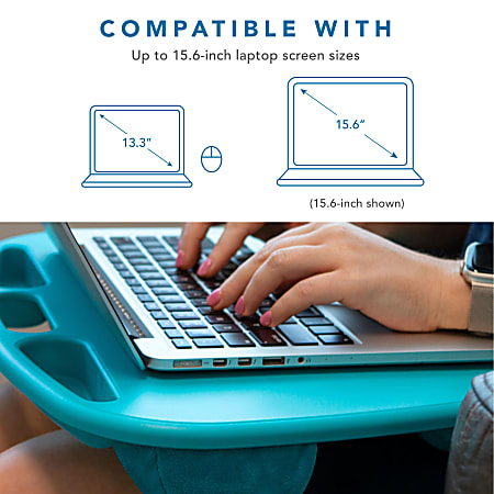 LapGear MyDesk Lap Desks 18 12 x 19 1516 Turquoise Pack Of 12 Desks ...