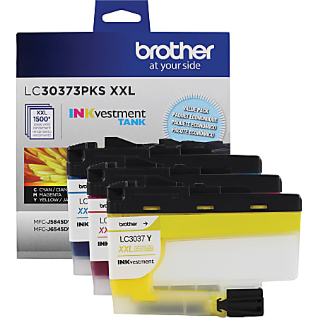 Brother LC3037 Cyan Magenta Yellow Super High Yield Ink Cartridges Pack ...