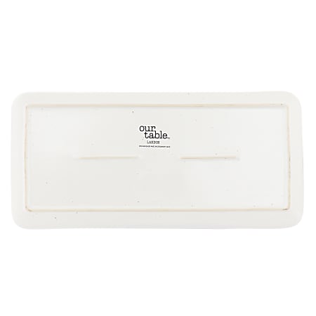 Our Table Landon Rectangle Stoneware Serving Tray 13 Sea Salt - Office ...
