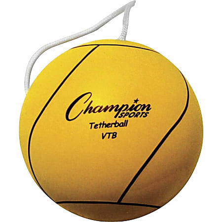 Champion Sports Yellow Tether Ball Rubber Nylon Yellow 1 Each - Office ...