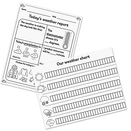 Learning Resources Weather Tracker Pocket Chart Multicolor - Office Depot