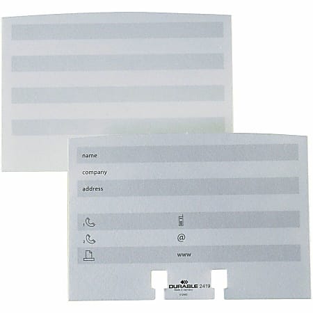 DURABLE VISIFIX Desk Business Card File - Office Depot