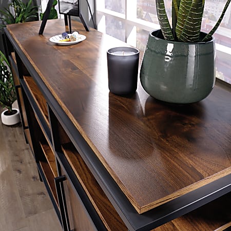 Sauder Nova Loft Credenza For 65 TVs Grand Walnut - Office Depot