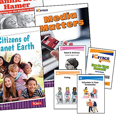 Teacher Created Materials iCivics Community Social Awareness 5 Book Set ...