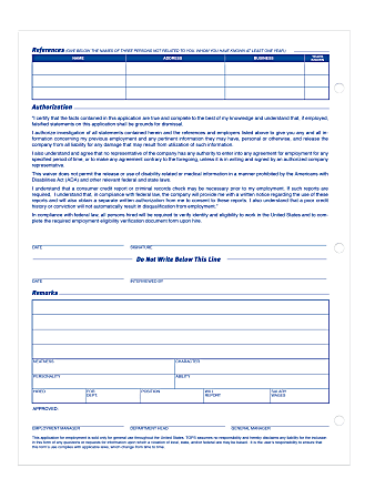 Office Depot Job Application For Standard For 10 Job Application Form