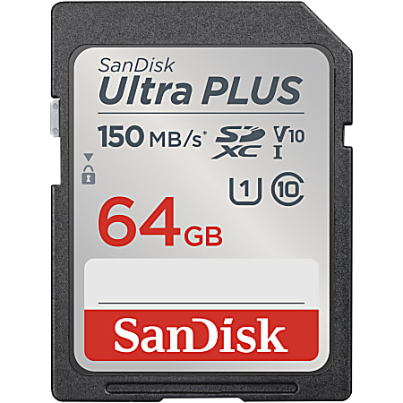 SanDisk Ultra PLUS SDXC UHS I card 128GB - Office Depot