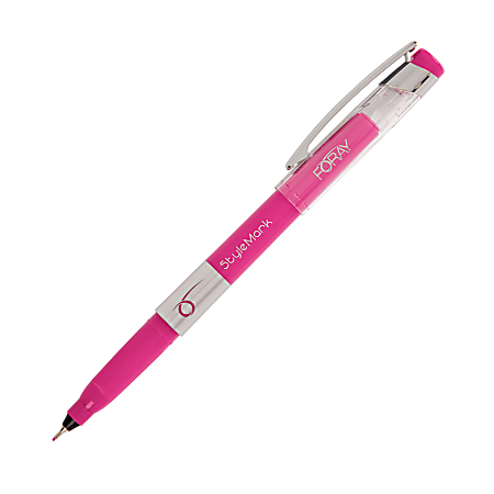 FORAY Porous Point Pens Fine Point 0.5 mm Silver Barrel Assorted Ink ...
