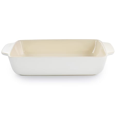Crock Pot Artisan 4 Quart Rectangular Stoneware Bake Pan Cream - Office ...