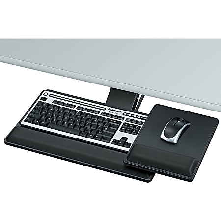 Fellowes Designer Suites Premium Keyboard Tray Black - Office Depot