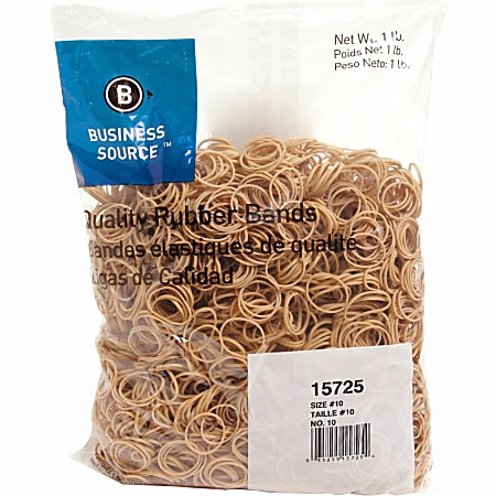 Business Source Quality Rubber Bands Size 10 1.3 Length x 0.1 Width ...