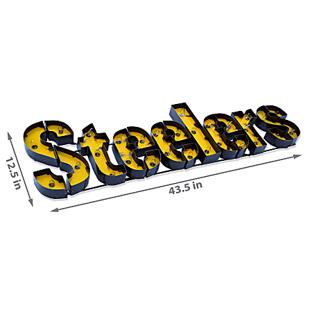 Imperial NFL Lighted Metal Sign 12 12 x 43 12 90percent Recycled ...