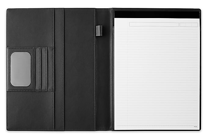 TUL Vegan Leather Padfolio Letter Size Black - Office Depot