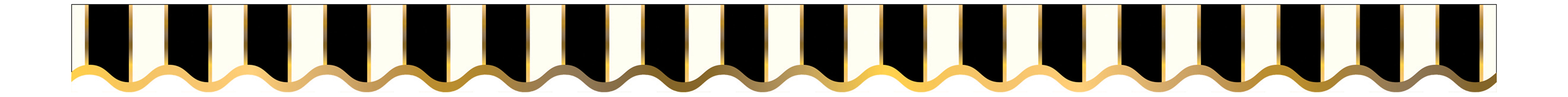 Barker Creek Scalloped Edge Border Strips 2 14 x 36 Gold Bars Pre K To ...