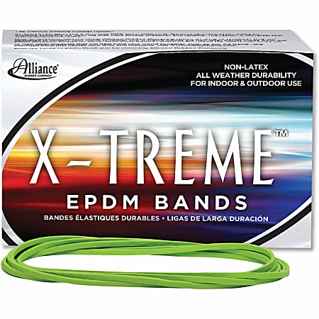 Alliance Rubber X Treme File Bands Lime Green - Office Depot