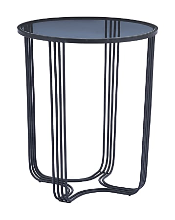 Zuo Modern Tempo End Table Round Black - Office Depot