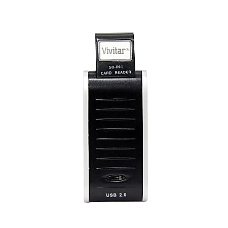 Vivitar USB 2.0 50 In 1 Card Reader - Office Depot