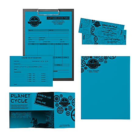 Neenah Astrobrights Bright Color Copy Paper 1 Ream Celestial Blue ...