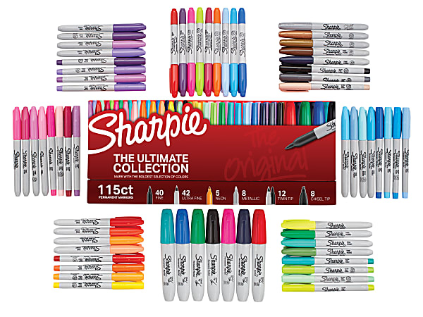 Sharpie Ultimate Pack Assorted Colored Pack Of 115 - Office Depot