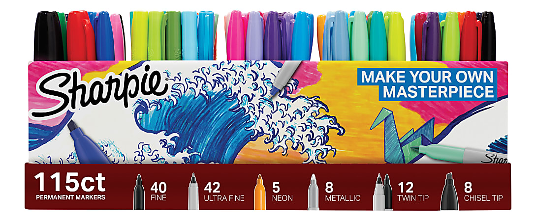 Sharpie Ultimate Pack Assorted Colored Pack Of 115 - Office Depot