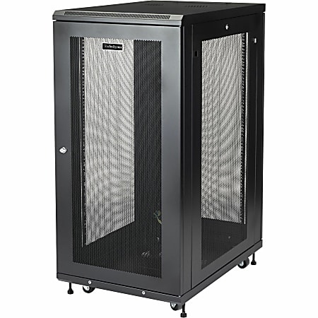 StarTech.com Server Rack Cabinet 24U 31in Deep Enclosure Network Cabinet Rack Enclosure Server ...