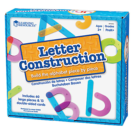 Learning Resources Letter Construction Activity Set Pre K Grade 4 ...