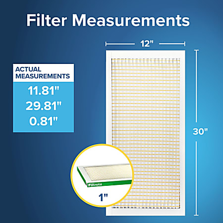 Filtrete 12 x 30 x 1 Air Filter 12 HVAC Filters MPR 700 Merv 8 Dust ...