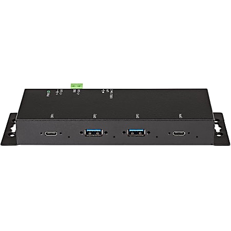 StarTech.com 4 Port USB C Hub 10Gbps Metal Industrial USB C Hub 2x USB ...