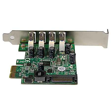 StarTech.com 4 Port PCI Express PCIe SuperSpeed USB 3.0 Controller Card ...