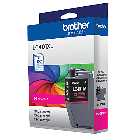 Brother LC401XL Magenta High Yield Ink Cartridge LC401XLM - Office Depot