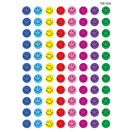 Teacher Created Resources Mini Stickers Happy Faces 528 Stickers Per ...