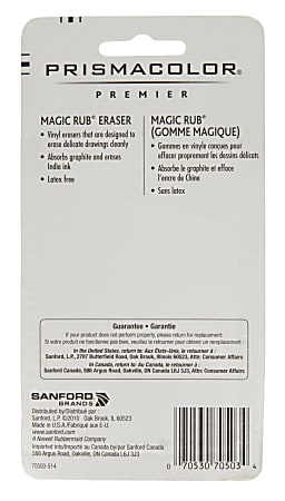 Prismacolor Magic Rub Vinyl Erasers Beige Pack Of 3 - Office Depot