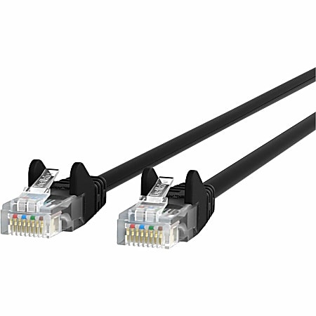 Belkin Cat5e Patch Cable RJ 45 Male RJ 45 Male 6ft White - Office Depot