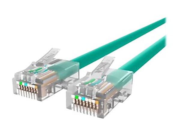 Belkin - Patch cable - RJ-45 (M) to RJ-45 (M) - 1 ft - UTP - CAT 5e - stranded - green - for ...