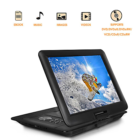 Trexonic Portable 15.4 DVD Player With Screen - Office Depot