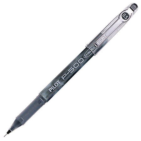 Pilot Gel Ink Rollerball Pens P 500 Extra Fine Point 0.5 mm Black ...