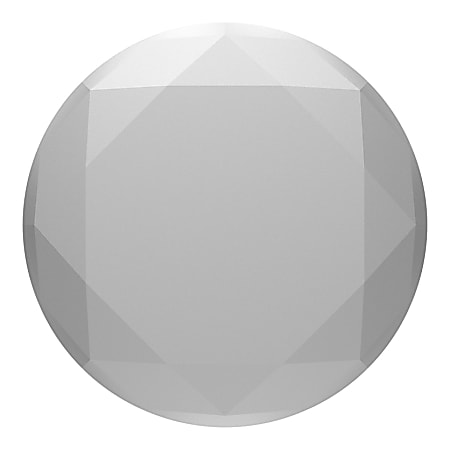 PopSockets Phone Stand 1.5 H x 1.5 W x 0.25 D Metallic Diamond Silver ...